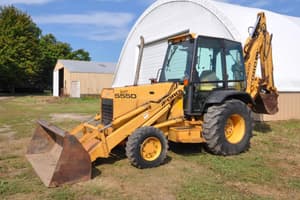 SOLD - New Holland 555D 4wd backhoe Construction with 4,934 Hrs ...