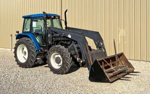 SOLD - New Holland TS100 tractor w/ loader Tractors with 7,383 Hrs ...