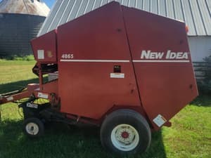 SOLD - New Idea 4865 Round Baler (MN311) Hay and Forage with --- Bales ...
