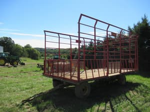 SOLD - Pequea Model 918 18' Hay Rack on Running Gear Hay and Forage ...