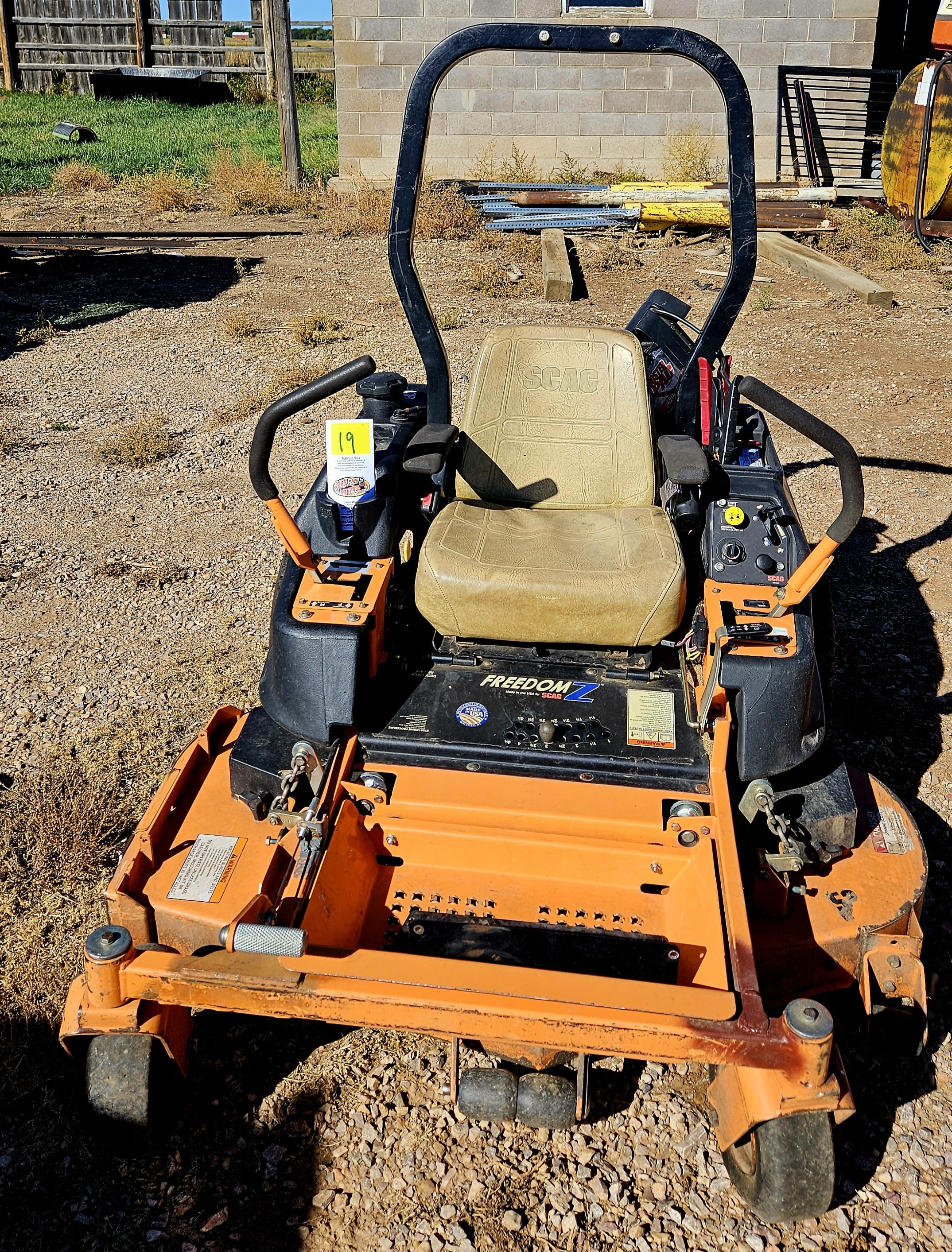 SOLD - Scag Freedom Z Lot No. 19 Other Equipment with --- Hrs | Tractor ...