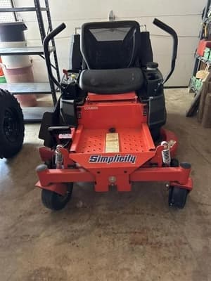 SOLD - Simplicity 44" Zero Turn Lawn Mower Other Equipment with 44 ...