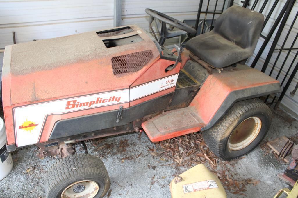 SOLD - Simplicity Sun Star Riding Mower Other Equipment | Tractor Zoom