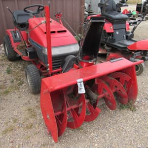 SOLD - Snapper LE1642H Rider Mower w/ Snow Blower Attached Other ...