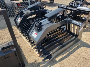 SOLD - Stout HD-69-3 Skid Steer Rock Bucket Grapple Other Equipment ...
