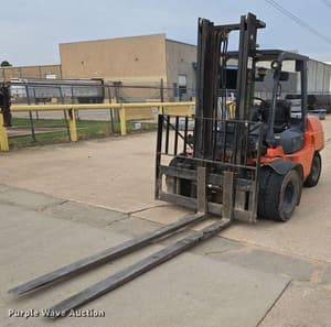 SOLD - Toyota 7FDU35 Lot No. EU3696 Construction with 7,624 Hrs ...