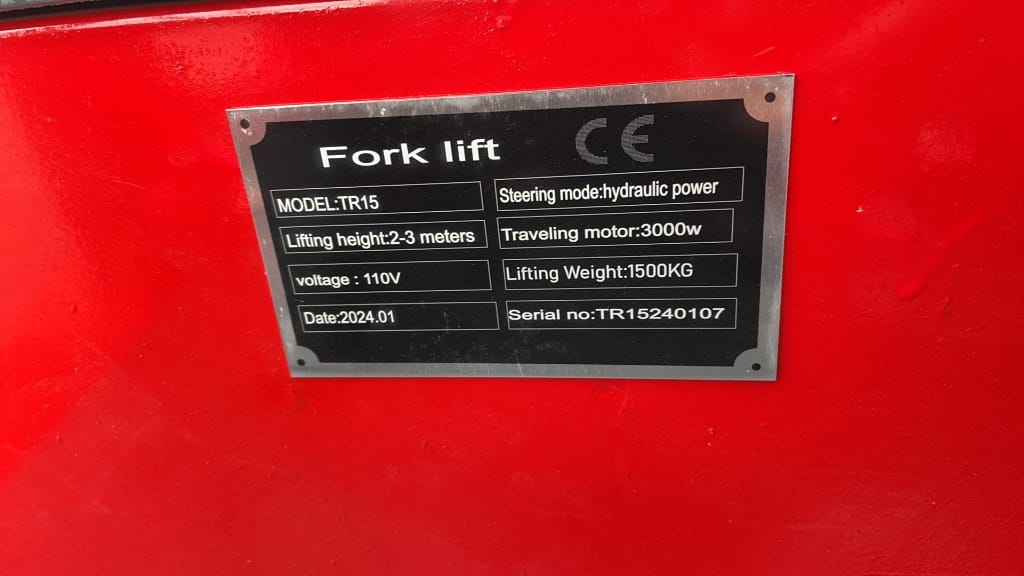 2024 TRANER TR15 Construction Forklifts for Sale | Tractor Zoom