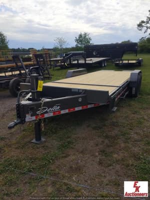 SOLD - UNUSED 2023 DELTA 27TB BUMP TILT UTILITY TRAILER-STORM GREY ...
