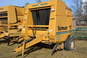 SOLD - Vermeer 605K Lot No. 103 Hay and Forage with --- Bales | Tractor ...