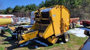SOLD - Vermeer 605F Round Baler Hay and Forage with --- Bales | Tractor ...