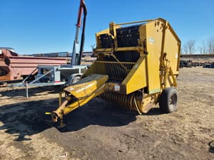 SOLD - Vermeer 605F Lot No. 89092 Hay and Forage with --- Bales ...