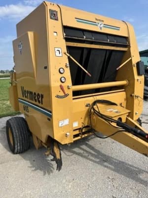 SOLD - Vermeer 605L Lot No. 564 Hay and Forage with --- Bales | Tractor ...