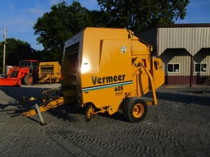 SOLD - Vermeer 605L Lot No. 248 Hay and Forage with --- Bales | Tractor ...