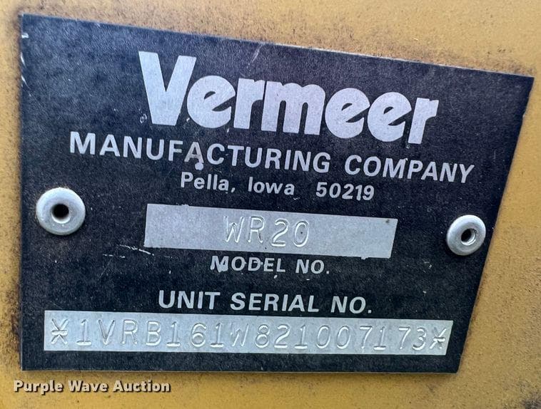Vermeer WR20 Hay and Forage Hay - Rakes/Tedders for Sale | Tractor Zoom