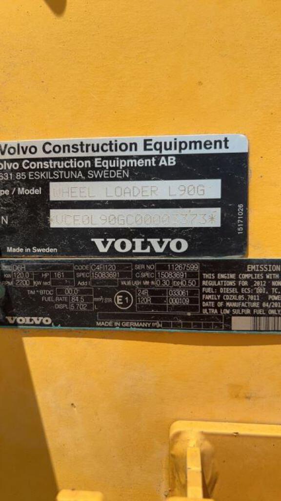 Volvo L90G Construction Wheel Loaders for Sale | Tractor Zoom