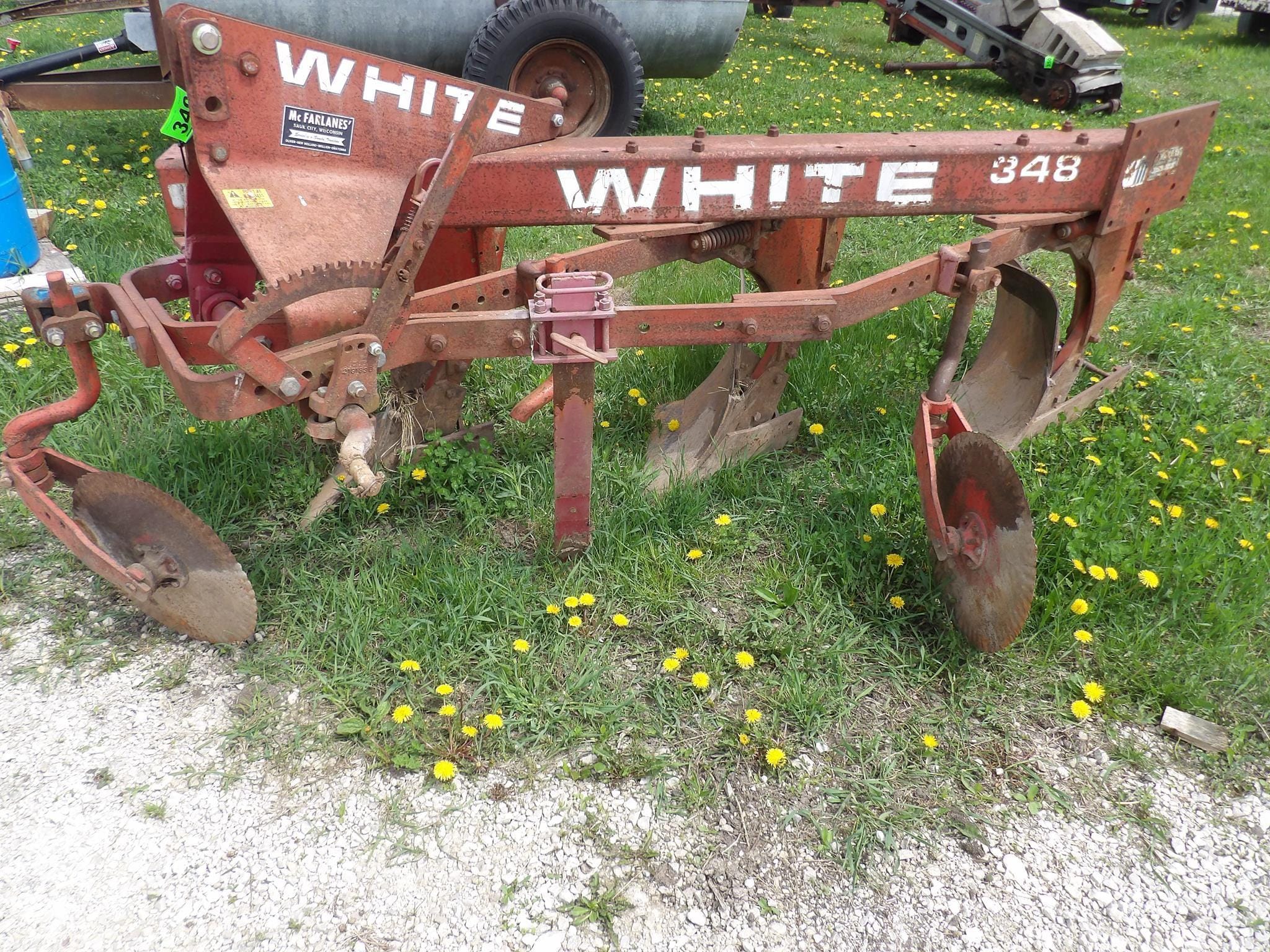 SOLD - White 348 Lot No. 349 Tillage with 3 Bottoms | Tractor Zoom