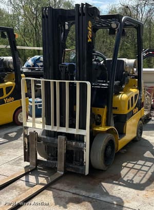 SOLD - Yale GLC050VXNDAE085 forklift Construction with 19,756 Hrs ...